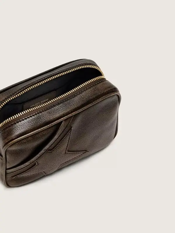 GOLDEN GOOSE Mini Star Camera Bag - Dark Brown