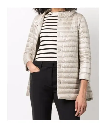 Herno Funnel Neck Quilted Down Jacket - White