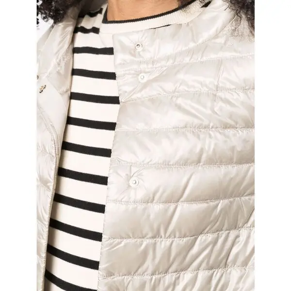 Herno Funnel Neck Quilted Down Jacket - White