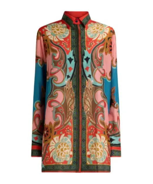 Etro Long-sleeved Printed Shirt - Multicolor