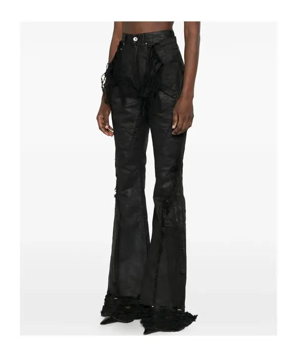Rick Owens Frayed Jeans