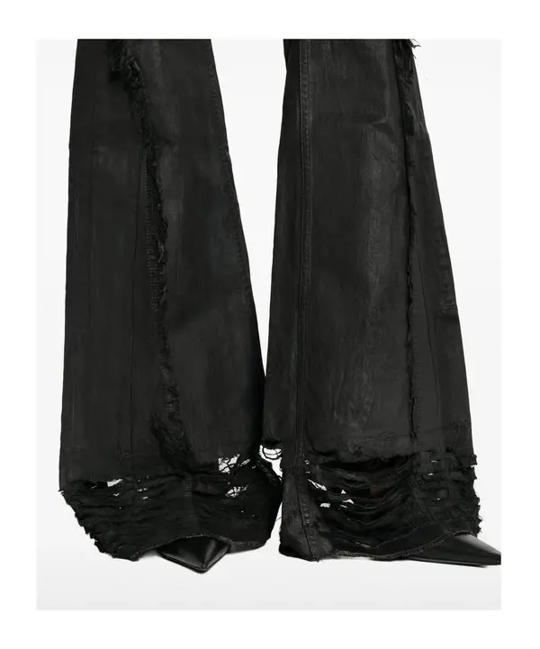 Rick Owens Frayed Jeans