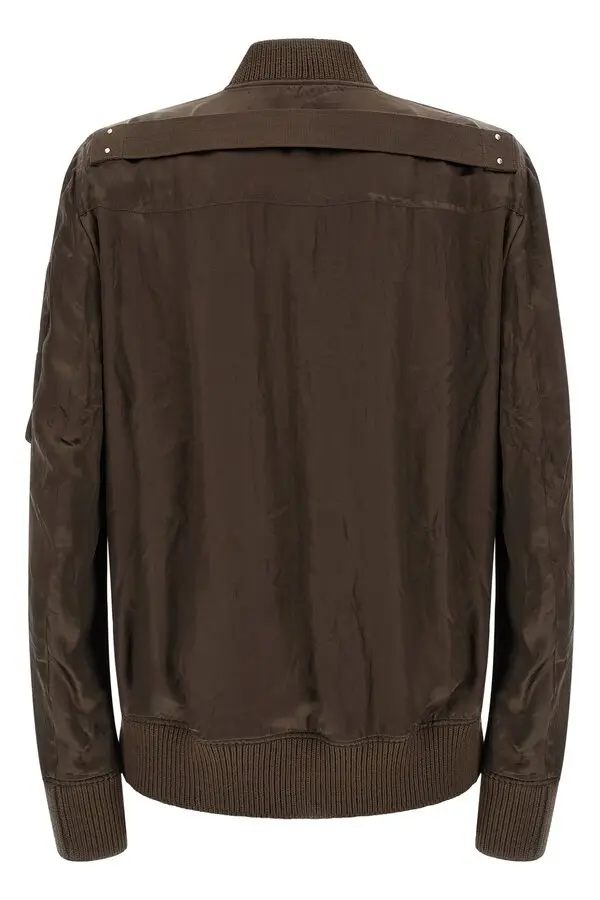 Rick Owens Classic Flight Bomber Jacket - Brown