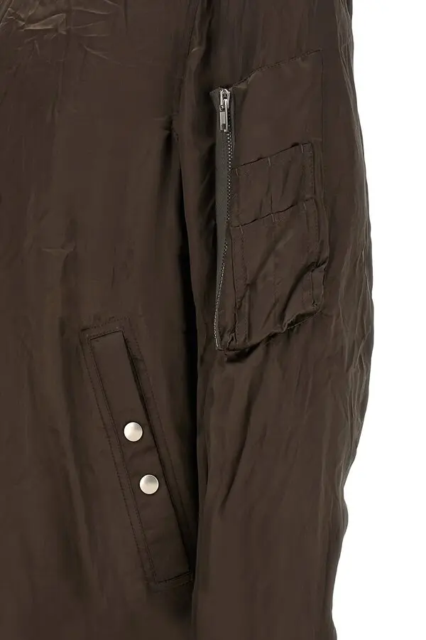 Rick Owens Classic Flight Bomber Jacket - Brown