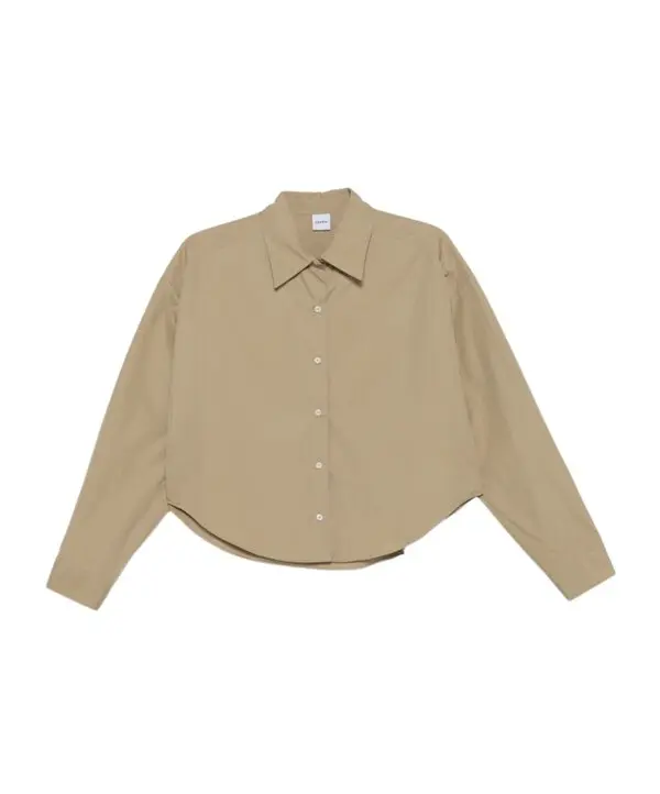 Aspesi Cropped Button-up Shirt - Nude