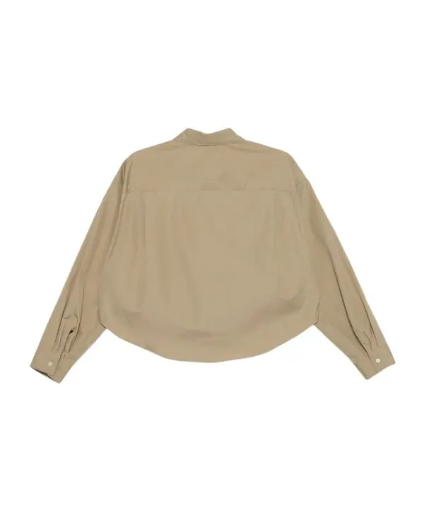 Aspesi Cropped Button-up Shirt - Nude