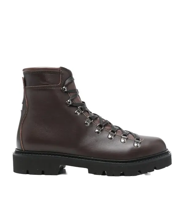 Bally Lace-up Ankle Boots - Black