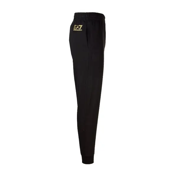 EA7 Logo Pattern Sweatpants - Black