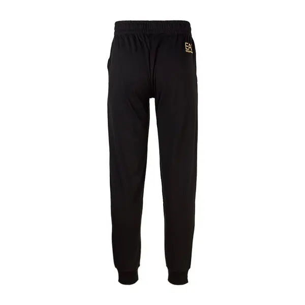 EA7 Logo Pattern Sweatpants - Black