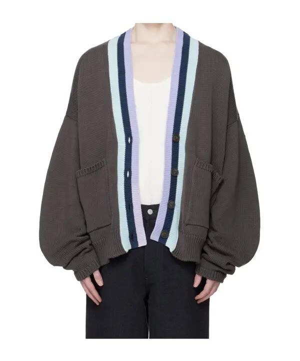 EDWARD CUMING Heart Throb Long Sleeve Knit Cardigan