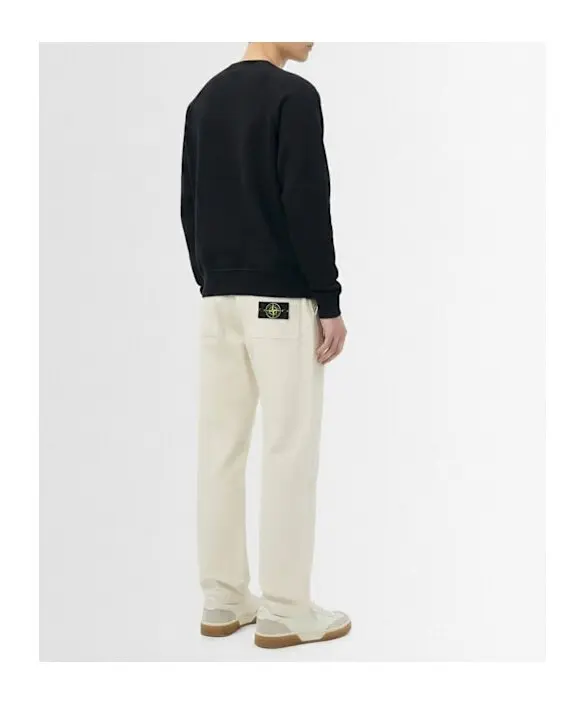 Stone Island Brushed Cotton Sweatshirt - Black