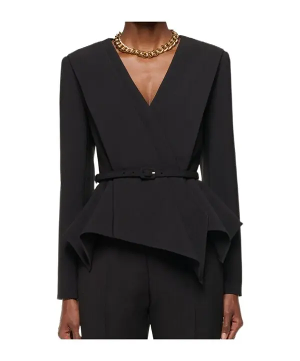 Roland Mouret Asymmetrical Peplum Blazer