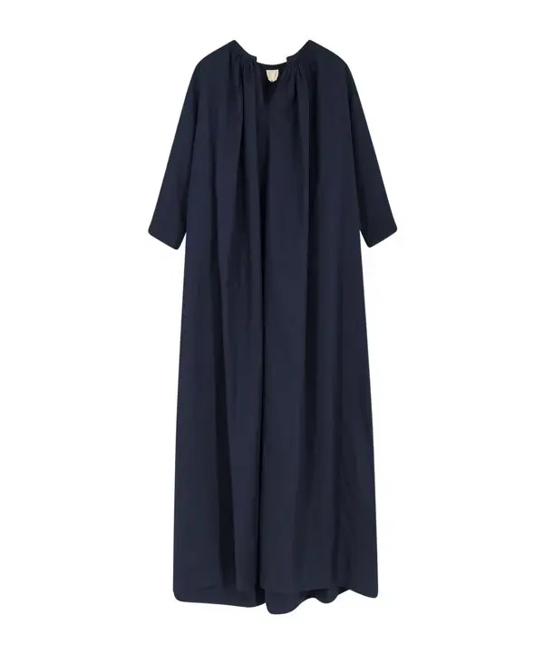 Aspesi Gathered V-neck Dress - Black