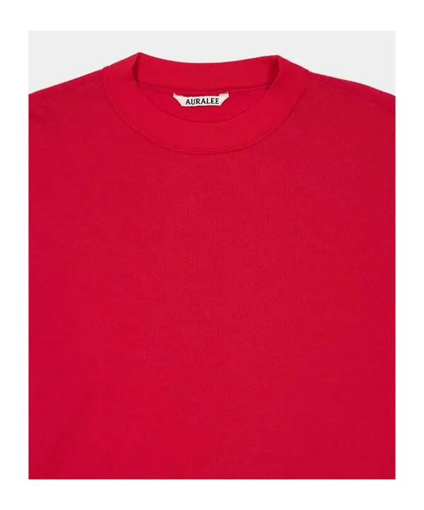 Auralee Crew Neck Sweatshirt - Red