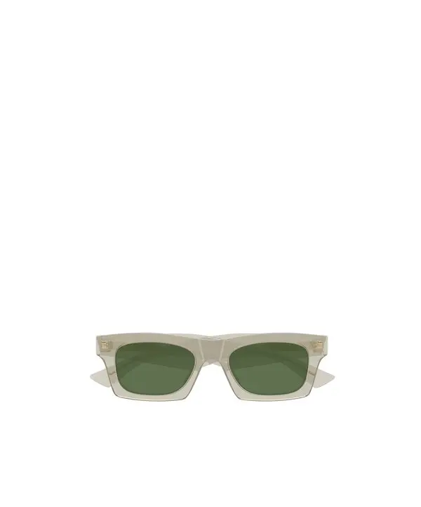 Bottega Veneta Rectangle Frame Sunglasses - Green