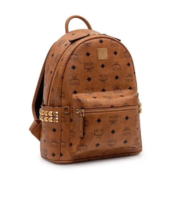 Mcm Stark Studded Mini Backpack