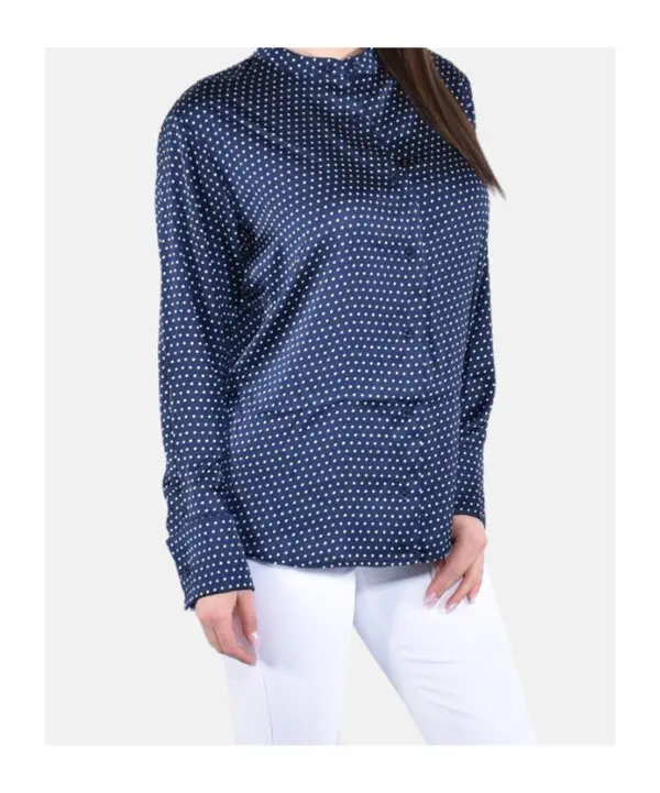 Michael Kors Polka Dot Print Satin Shirt