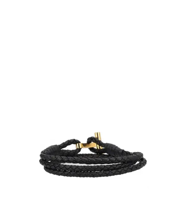 TOM FORD Woven Detail Bracelet - Black