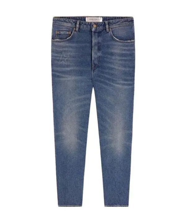 GOLDEN GOOSE Washed Effect Straight Leg Jeans