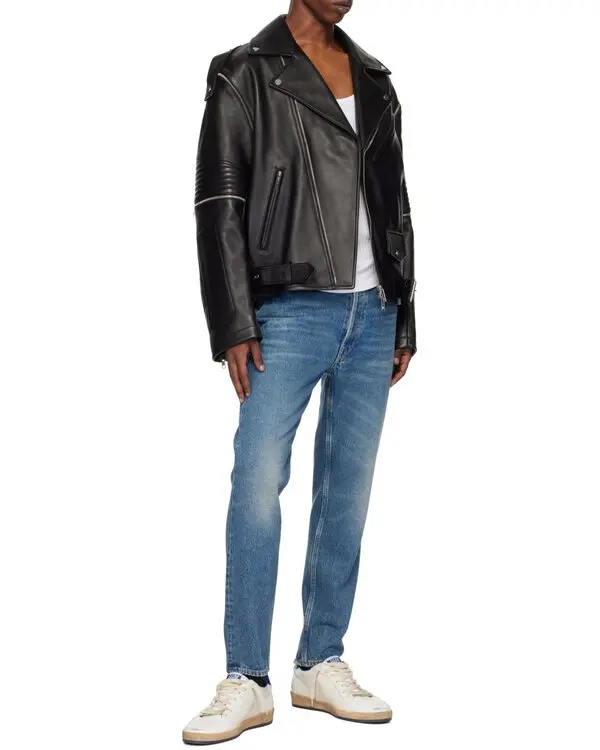 GOLDEN GOOSE Washed Effect Straight Leg Jeans