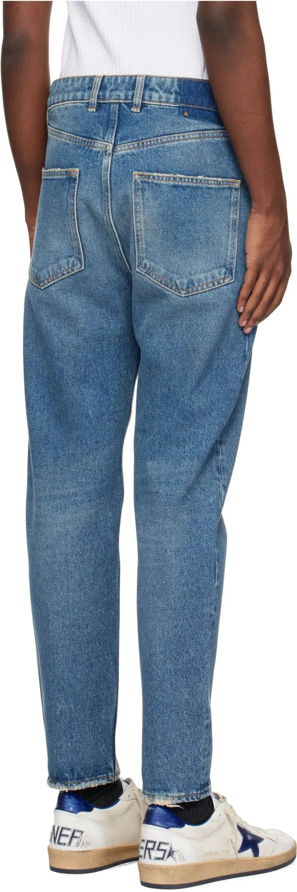 GOLDEN GOOSE Washed Effect Straight Leg Jeans
