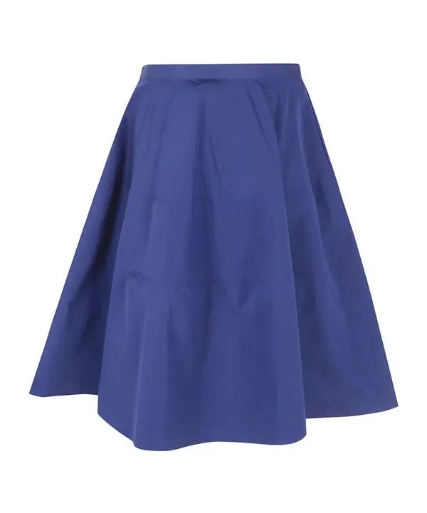 Aspesi Tiered Midi Skirt With Side Pockets