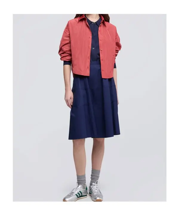 Aspesi Tiered Midi Skirt With Side Pockets