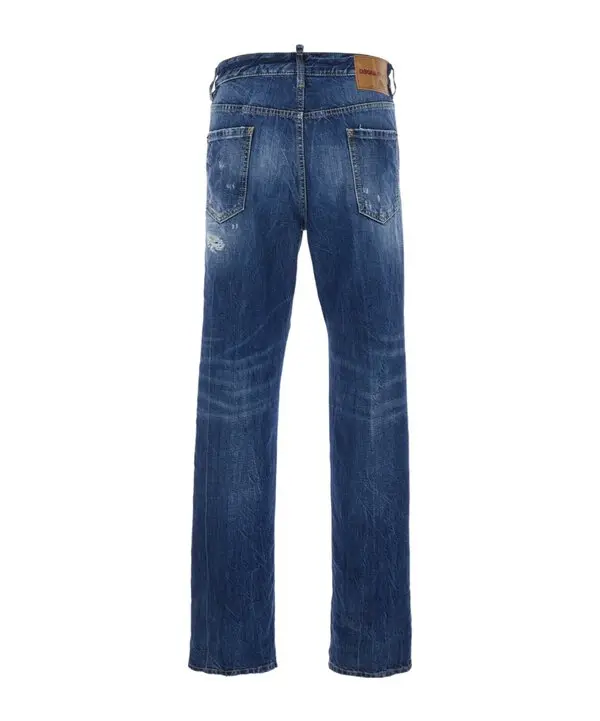 Dsquared2 Distressed Denim Jeans - Blue