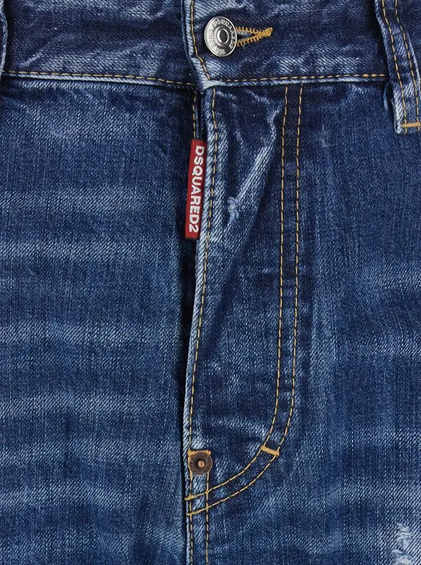 Dsquared2 Distressed Denim Jeans - Blue