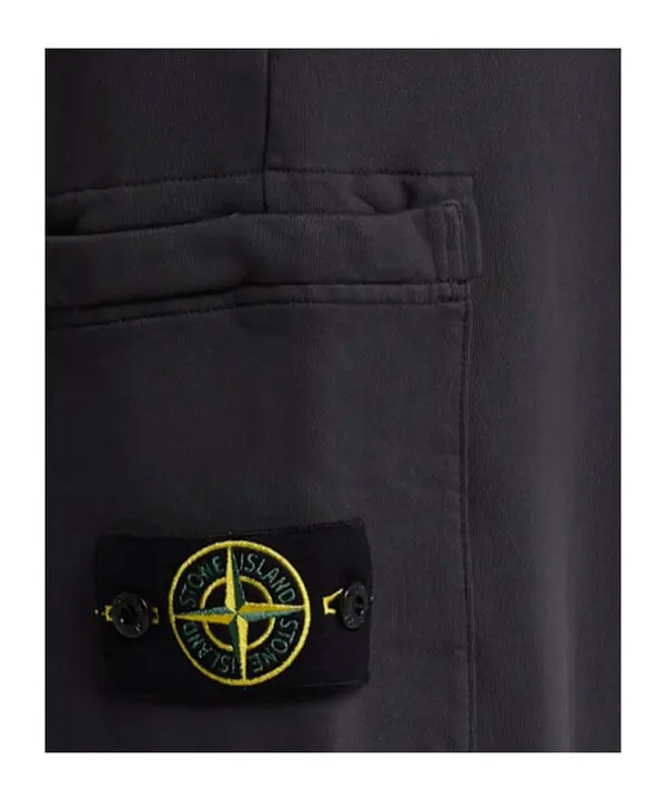Stone Island Cotton Sweatpants - Black