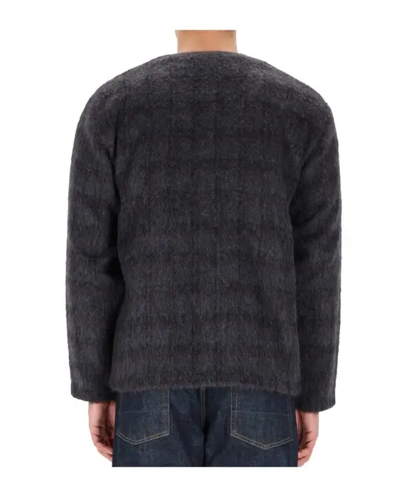 Our Legacy Checked Buttoned Cardigan - Black