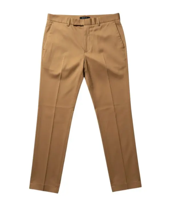 PT TORINO Tailored Casual Trousers With Belt Loops - Camel