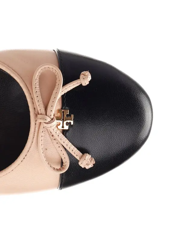 Tory Burch Ballet Flats With Bow Detailing - Nude