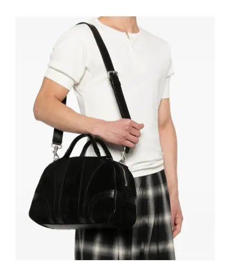 Dries Van Noten Zippered Shoulder Bag - Black