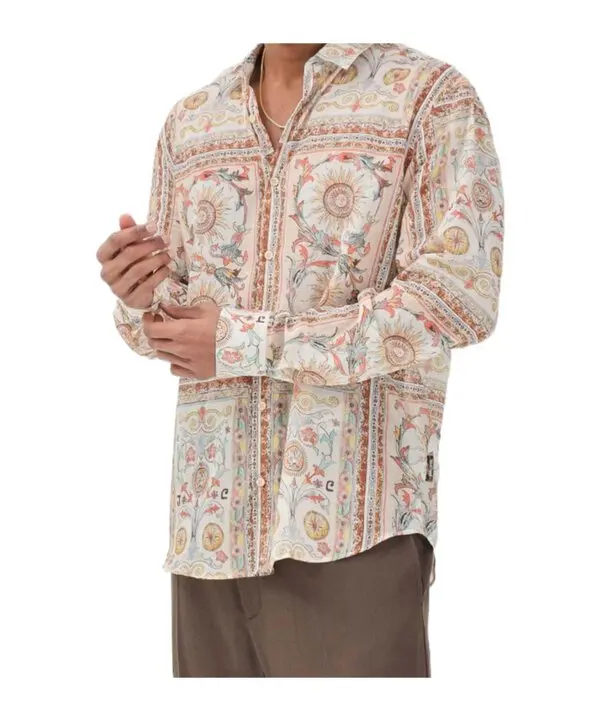 Just Cavalli Long-sleeve Shirt With Ornamental Print
