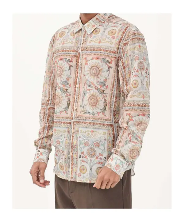 Just Cavalli Long-sleeve Shirt With Ornamental Print