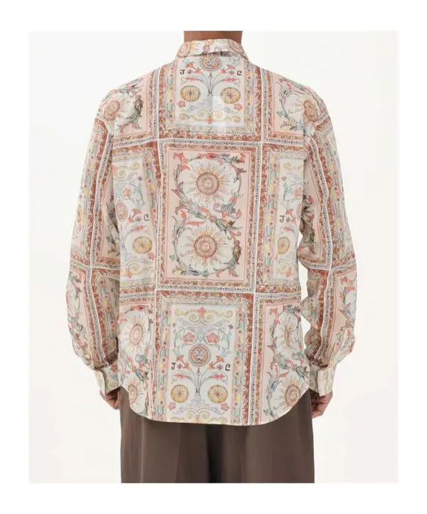 Just Cavalli Long-sleeve Shirt With Ornamental Print