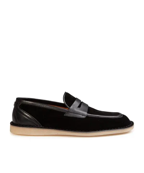 Dolce & Gabbana Split Calfskin Loafers - Black