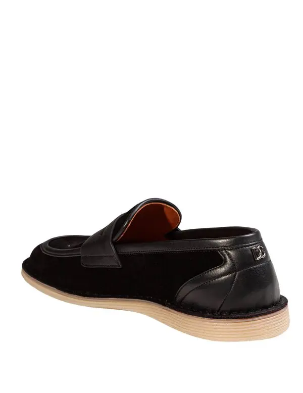 Dolce & Gabbana Split Calfskin Loafers - Black