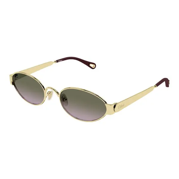Chloé Eyewear Oval Frame Sunglasses - Green