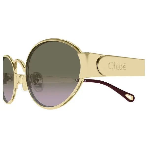 Chloé Eyewear Oval Frame Sunglasses - Green