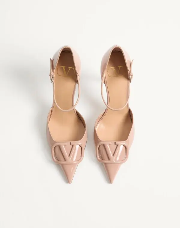 Valentino Garavani Vlogo Signature D'orsay Pointed Toe Pumps - Nude
