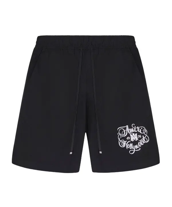 Amiri Elasticated Waist Shorts With Logo Detail