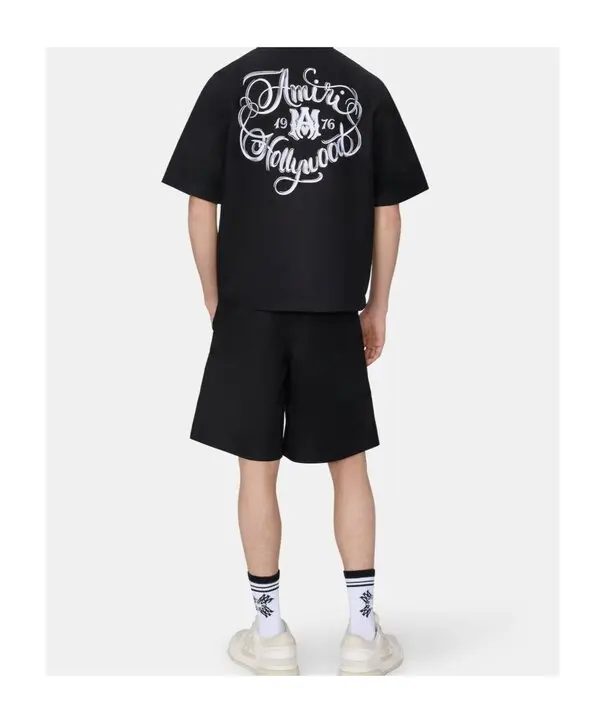Amiri Elasticated Waist Shorts With Logo Detail