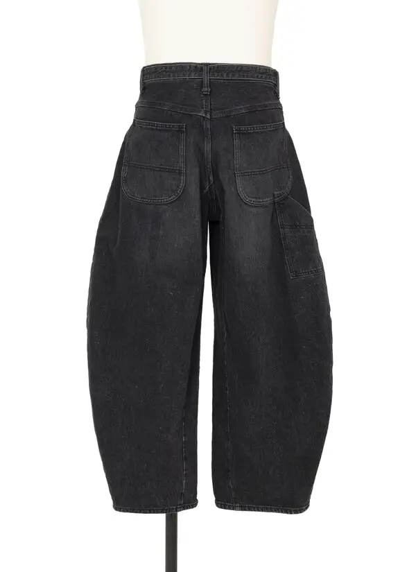 Sacai Wide Leg Jeans - Black