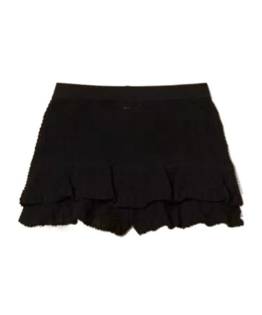 TWINSET Knitted Ruffled Shorts - No