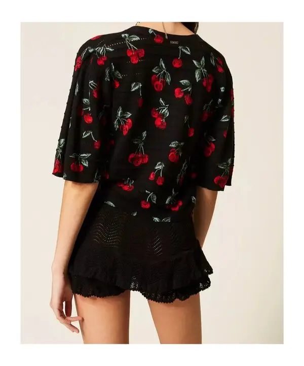 TWINSET Knitted Ruffled Shorts - No