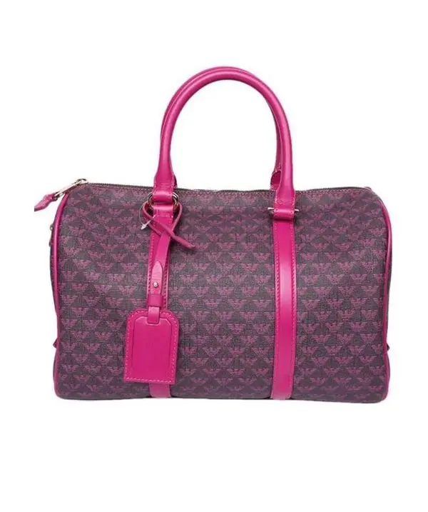 Emporio Armani Logo Printed Top Handle Handbag
