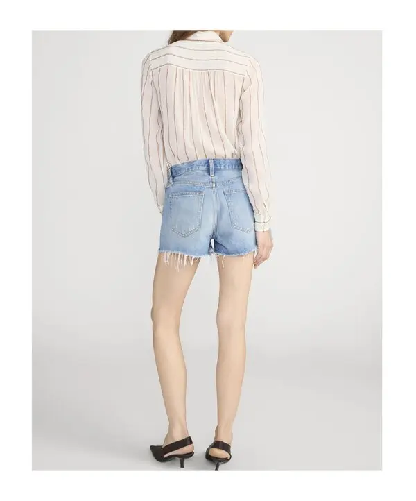 FRAME Striped Long-sleeved Shirt With Tie Detail