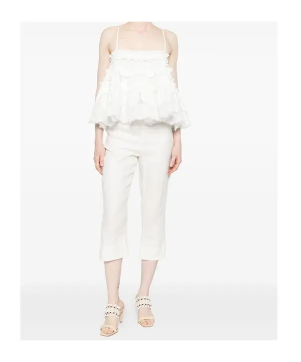Zimmermann Alchemy Shirred Lace Bandeau Top